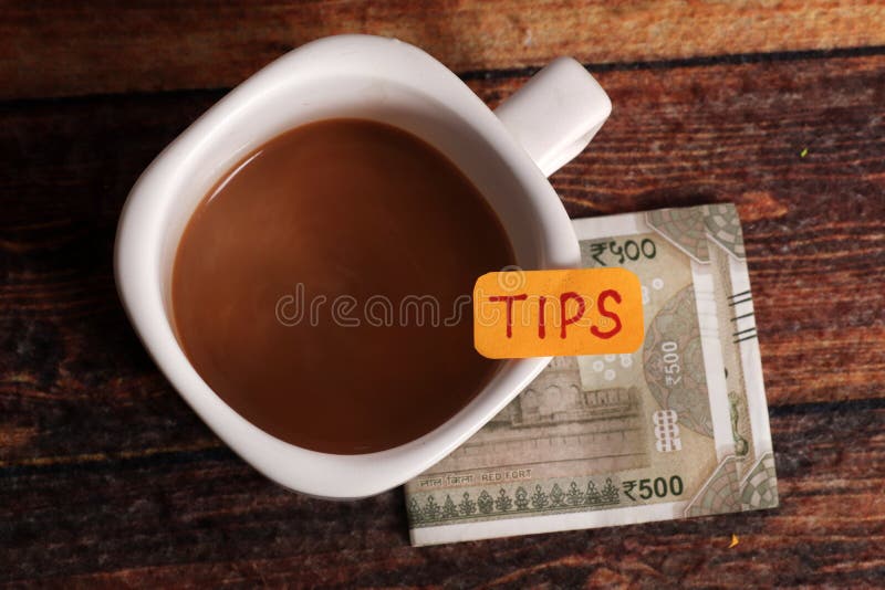 Money tip stock photo. Image of note, printed, wooden - 165611056