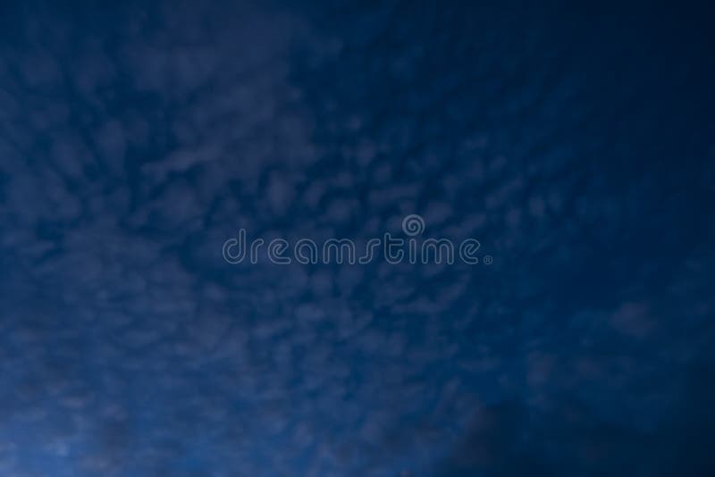 Beautiful Shot of a Dark Blue Sky with Faint Clouds Stock Photo - Image ...