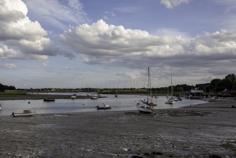 Beautiful Shot of Deben River Scenery Located in Suffolk, England Stock ...