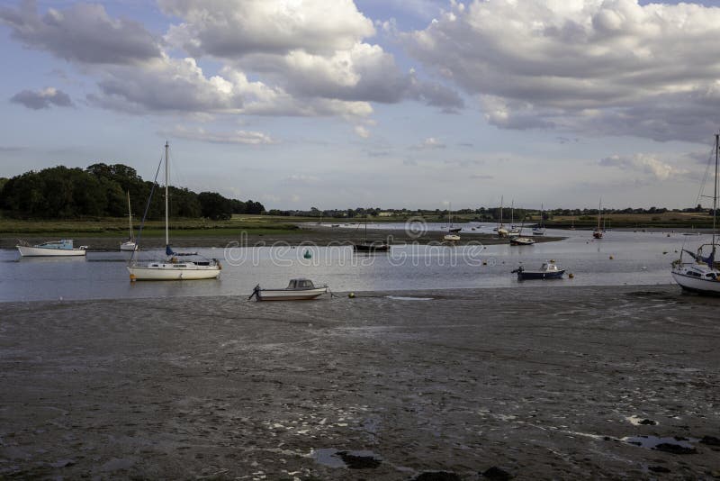 Beautiful Shot of Deben River Scenery Located in Suffolk, England Stock ...
