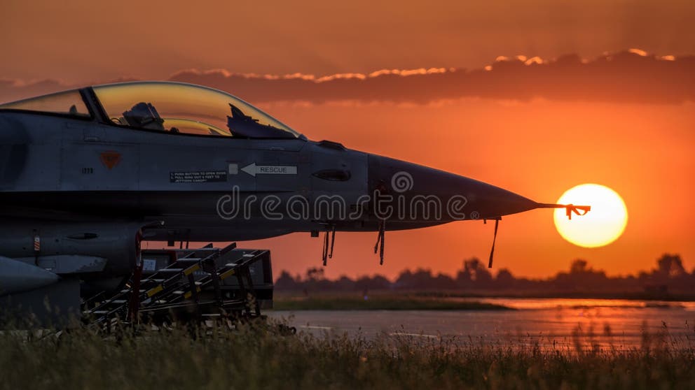 Beautiful Shot of an Empty Jet on the Ground with a Blurred Background ...