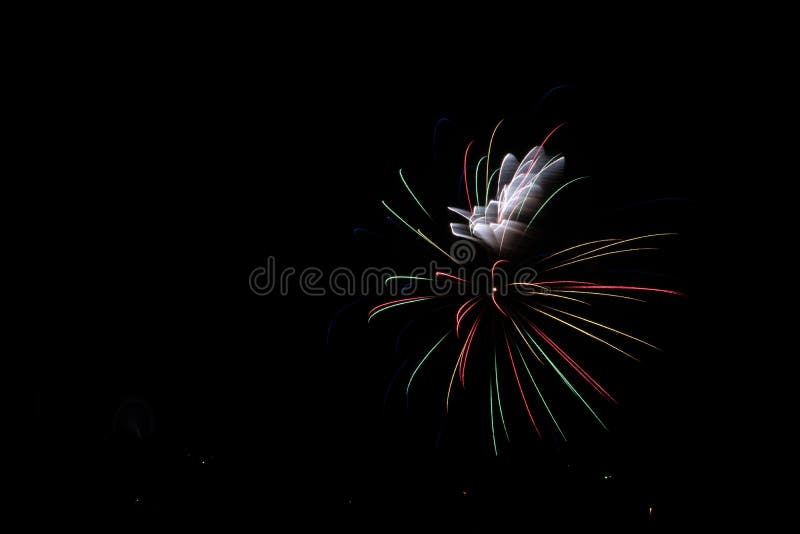 Beautiful Shot Exploding Red Green Fireworks Black Night Sky Background ... Beautiful Shot Exploding Red Green Fireworks Black Night Sky Background ...