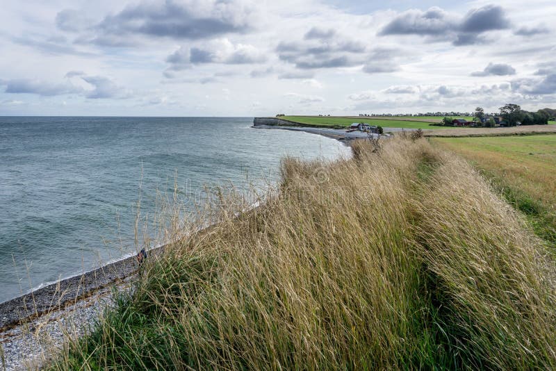 Beautiful Shot of a Field on a Lake Coast Stock Photo - Image of stones ...