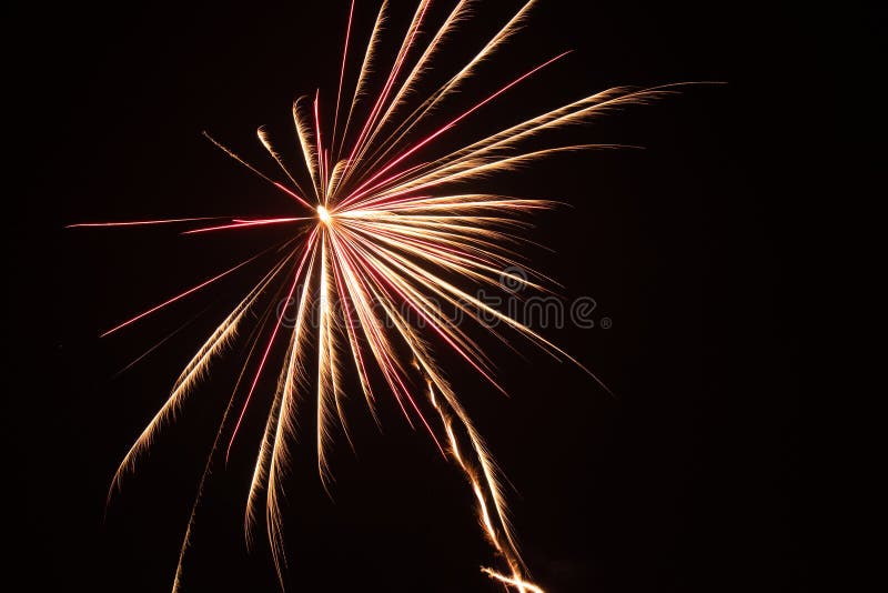 Beautiful Shot of Firework Burst Stock Photo - Image of festive, event ...