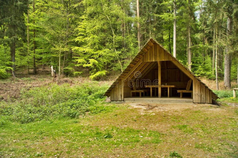Beautiful Shot of Forest Cabin Stock Photo - Image of home, forest ...