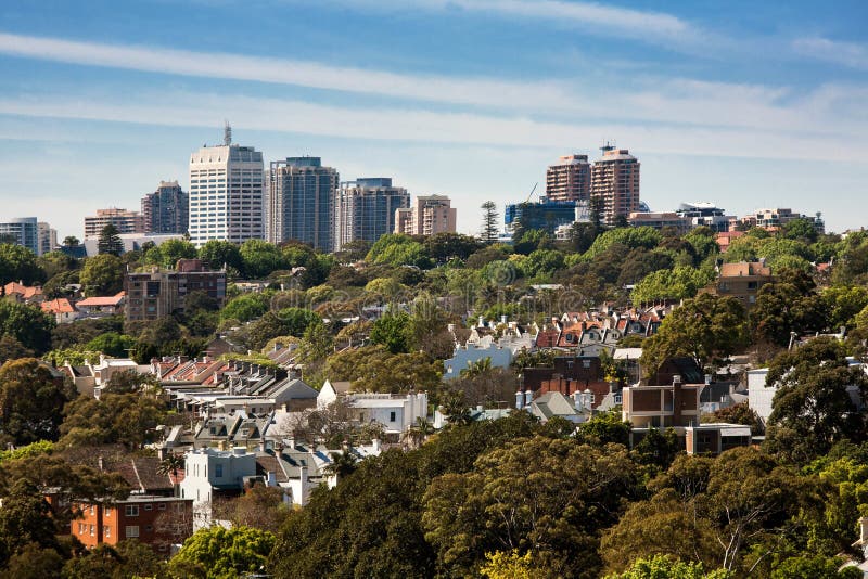 Beautiful Shot of the Inner-city Darlinghurst Surrounded by Trees in ...