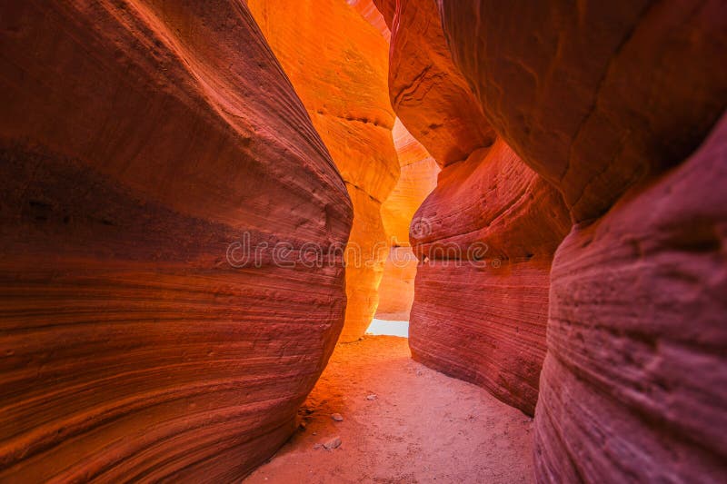 Beautiful Shot of Inside the Narrow Bryce Canyon Illuminated by Light ...