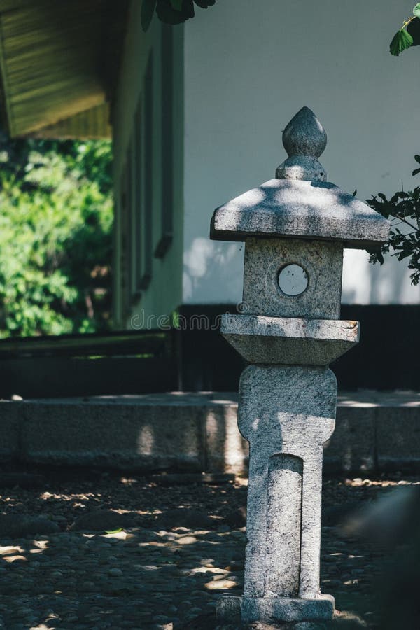 Beautiful Shot of a Japanese Style Stone Lantern Stock Photo - Image of garden, architecture ...