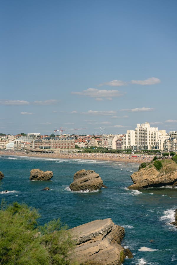 Beautiful Shot from La Grande Plage Stock Photo - Image of horizon ...