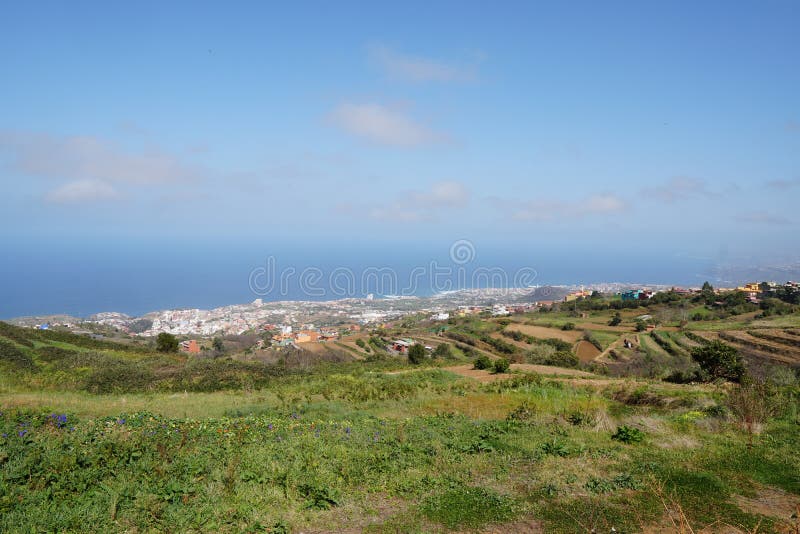 Beautiful Shot of the Landscapes Overlooking the City Stock Image ...
