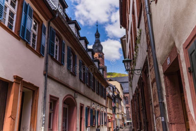Beautiful Shot from the Middle of Buildings Stock Image - Image of ...