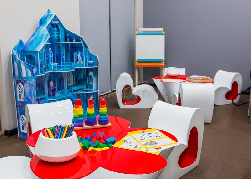 Beautiful Shot of a Mini Nursery Classroom Stock Photo - Image of learn ...