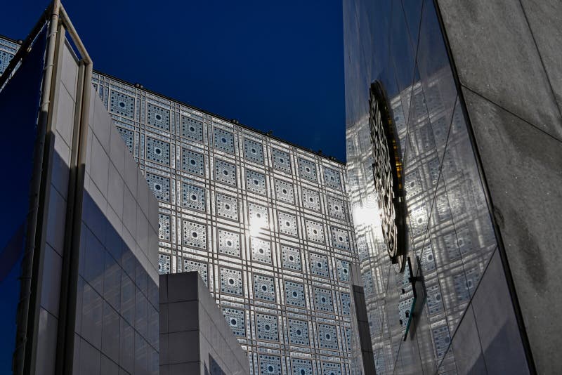 Beautiful Shot of a Modern Glass Building with Oriental Design Elements ...