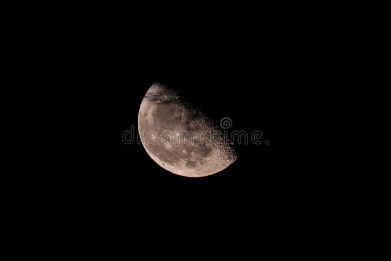 Beautiful Shot of a Moon during Nighttime Stock Image - Image of ...
