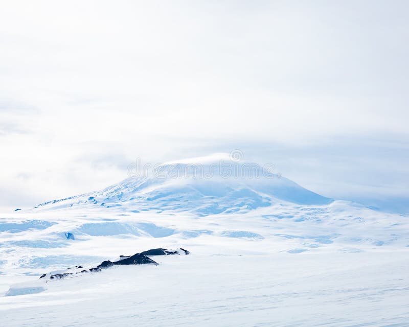 Beautiful Shot of the Mount Erebus in Antarctica Stock Photo - Image of ...