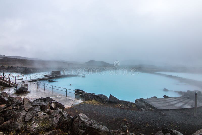 Beautiful Shot of the Myvatn Nature Baths in Iceland Editorial Stock ...