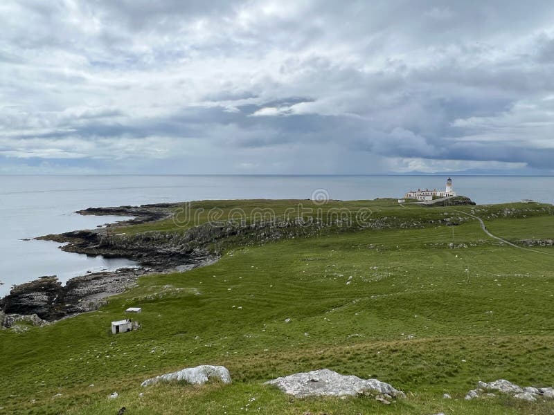 Beautiful Shot of the Neist Point Lighthouse in Scotland Stock Image ...