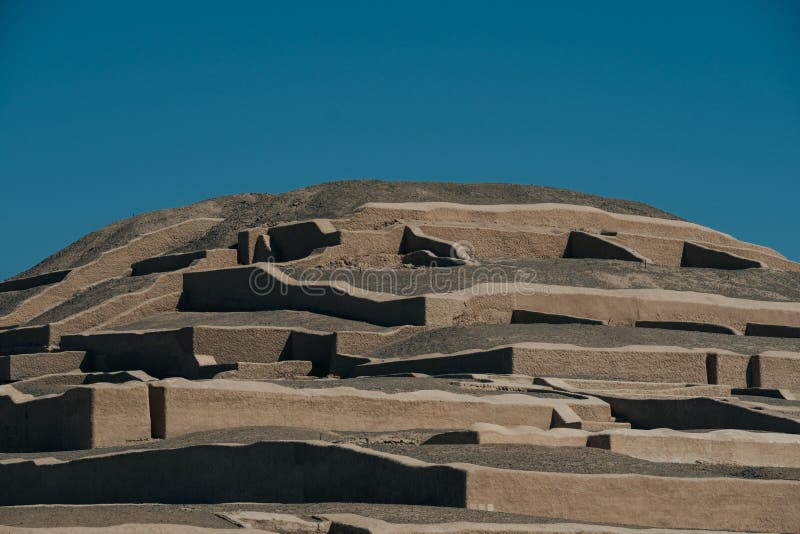 Beautiful Shot of the the Pyramid at Cahuachi, Peru Stock Photo - Image ...