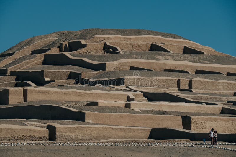 Beautiful Shot of the the Pyramid at Cahuachi, Peru Stock Image - Image ...
