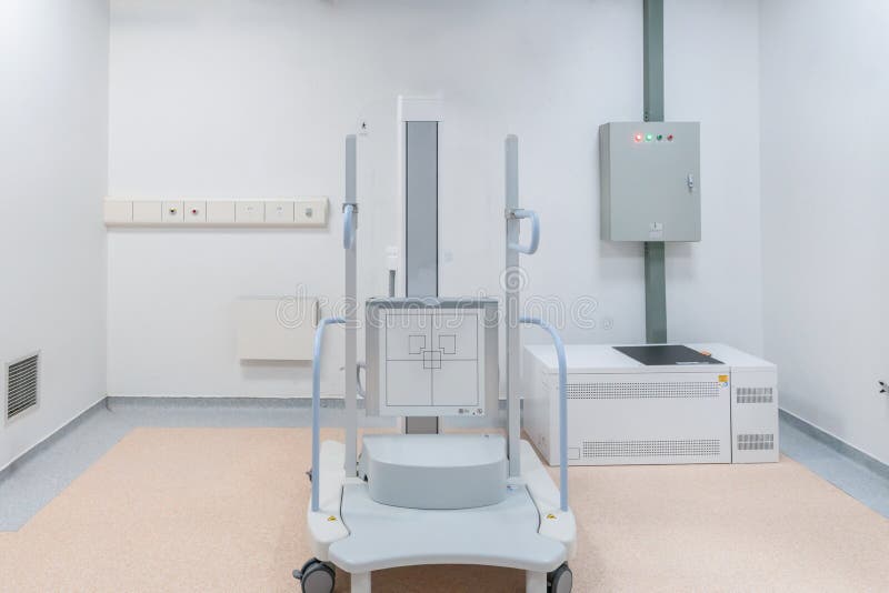Beautiful Shot of an X-ray or CT Scanner in a Modern Hospital Stock ...