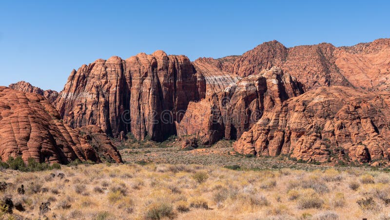 Beautiful Shot of Red Sandstone Cliffs in St. George, Utah Stock Image ...