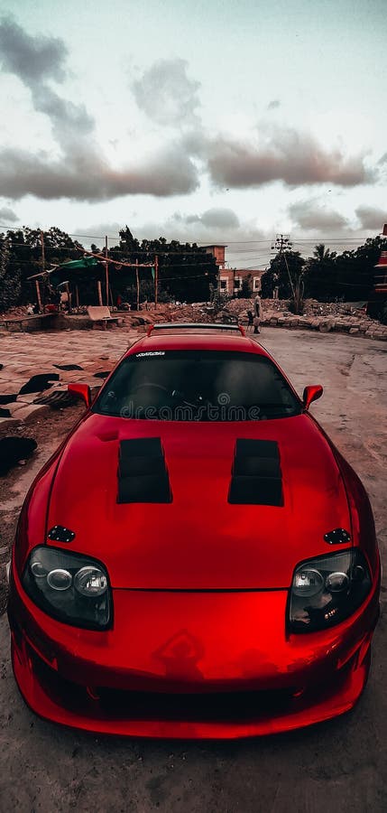 Toyota Supra on white stock photo. Image of supra, side - 73765178