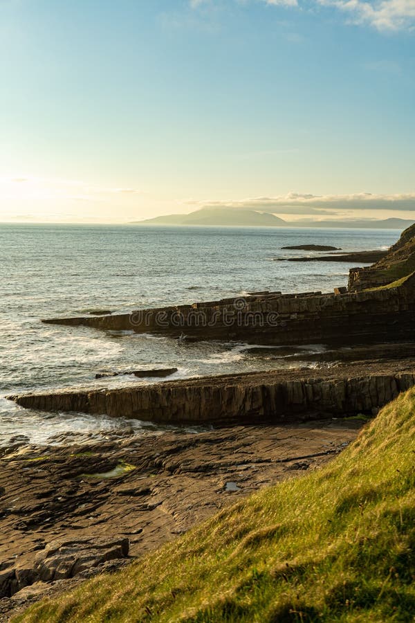 Beautiful Shot of a Seaside with Rock Cliffs Stock Image - Image of ...