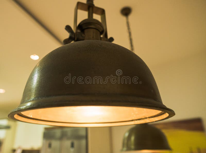 Beautiful Shot of a Simple Ceiling Light Hanging in a Room Stock Photo ...