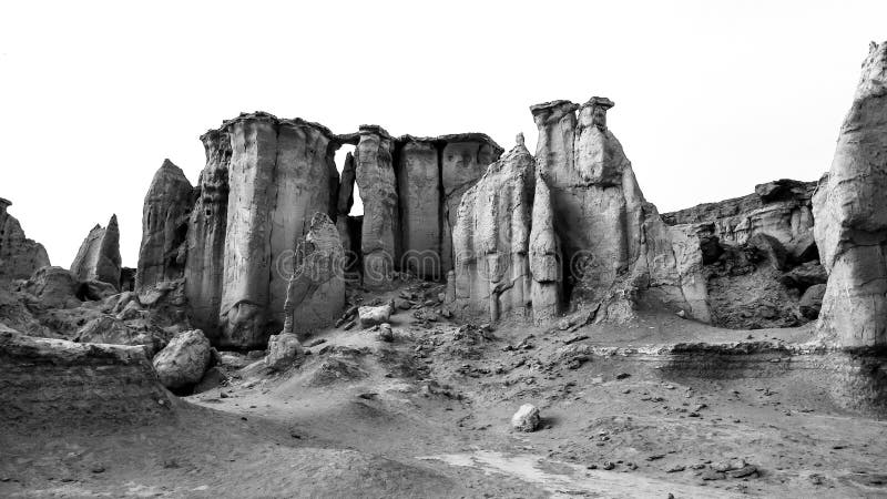 Beautiful Shot of a Structure Completely Made of Sand and Soil Formed ...