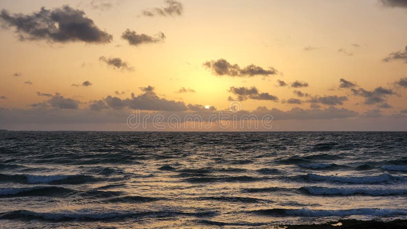 Beautiful Shot of a Sunrise Over the Seaside Stock Photo - Image of ...