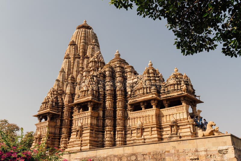 Beautiful Shot of a Temple in the Khajuraho Group of Monuments in ...