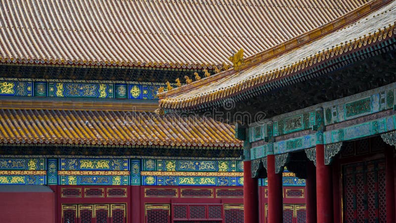 Beautiful Shot of Temples with Patterns on the Walls Stock Image ...