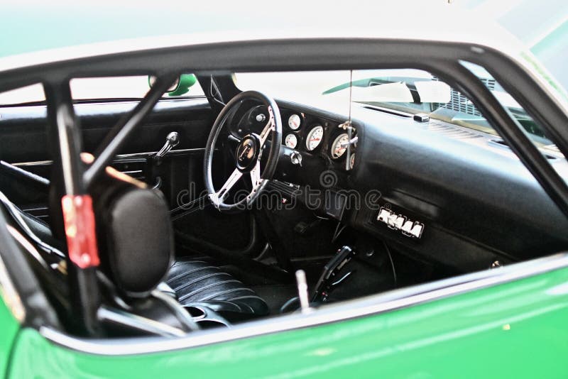Beautiful Shot of a Vintage Car Interior Editorial Image - Image of ...