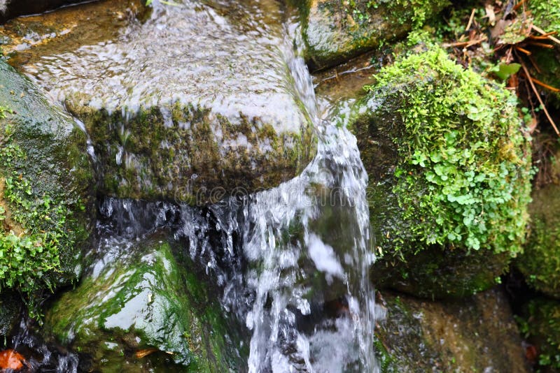 Beautiful Shot of a Water Stream through Rocks Stock Photo - Image of ...