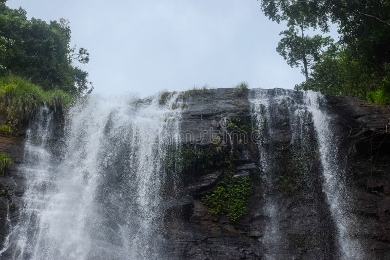 Beautiful Shot of a Waterfall during the Day in a Forest Stock Image ...