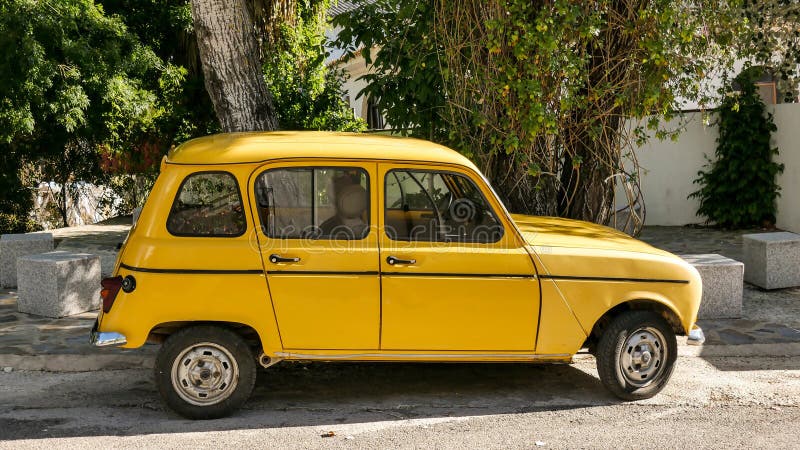 Beautiful Shot of a Yellow Antique Car Stock Photo - Image of antique ...