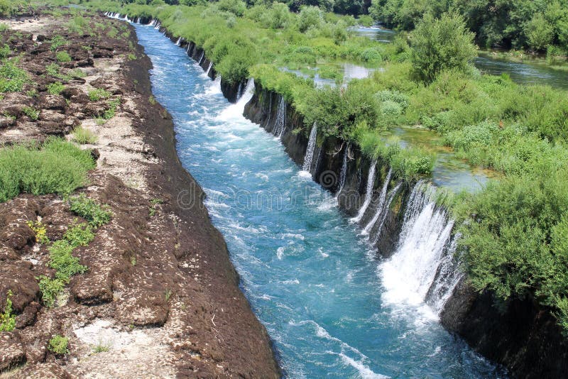 A Beautiful Sight Flowing from One River To Another Stock Image - Image ...