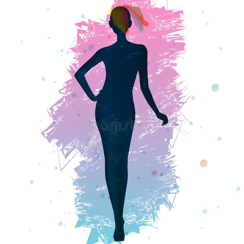 The beautiful silhouette stock vector. Illustration of lifestyle - 84594738