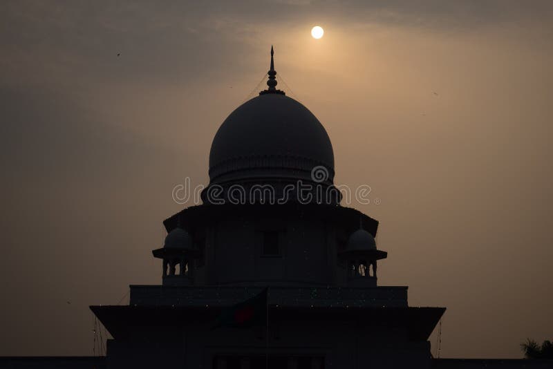 Beautiful Silhouette of Supreme Court Stock Photo - Image of beautiful ...