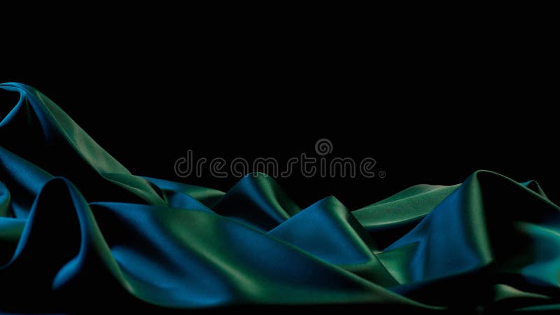Beautiful Silk Textile Like a Waves of Sea Stock Photo - Image of ...