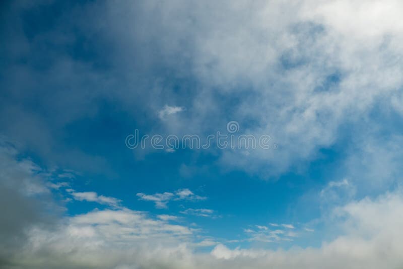 Beautiful Simple Cloudy Sky. Nature Background Stock Photo - Image of ...