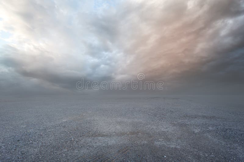 Beautiful Simple Ground Scenery with Grass and Mist Stock Image - Image ...