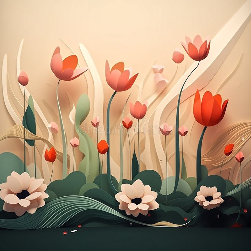 Beautiful and Simple Plants and Flowers Stock Illustration ... Beautiful and Simple Plants and Flowers Stock Illustration ...