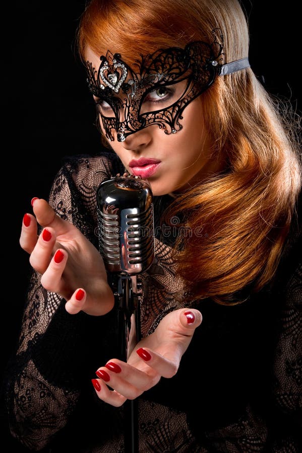 Beautiful singer stock image. Image of looking, emotion - 19886997