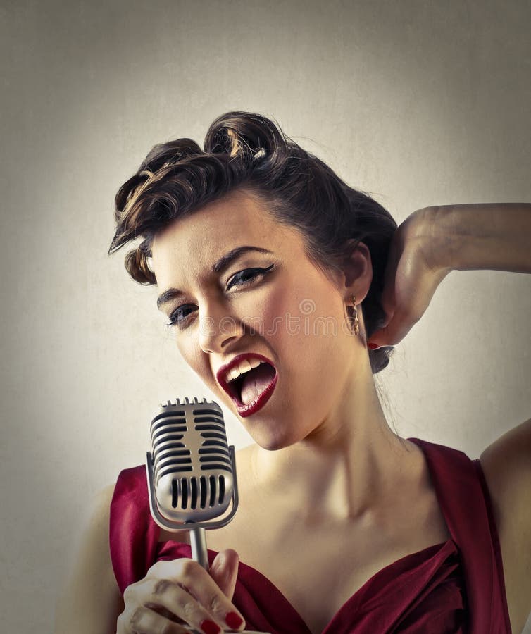 Beautiful singer stock image. Image of song, musician - 71274389