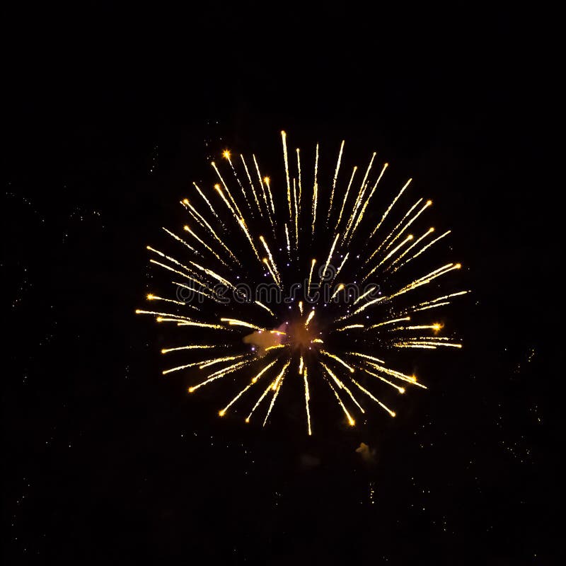 Firework isolated stock image. Image of orange, bouquet - 7631385
