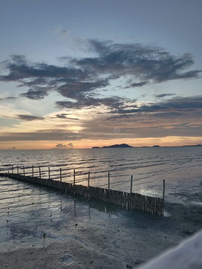 Beautiful Sky and Aesthetic Water Treatment Stock Image - Image of ...