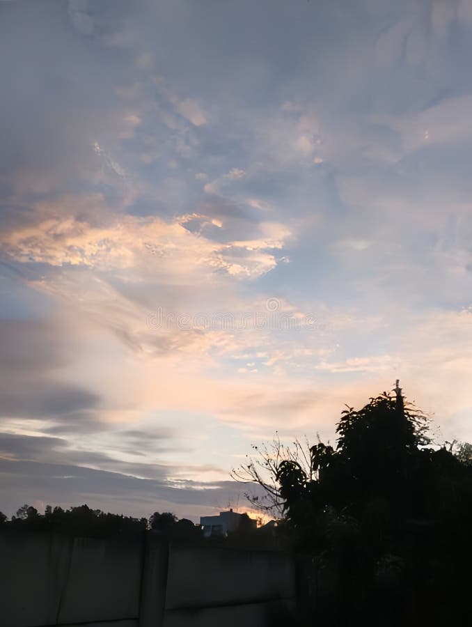 Beautiful Sky in the Afternoon Soothes the Heart Stock Image - Image of ...