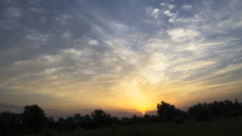 Beautiful Sky with Amazing Clouds at Sunrise. Stock Photo - Image of ...