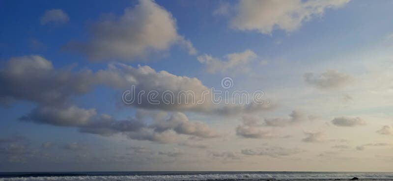 A Beautiful Sky on Beach Menganti Kebumen, Central Java, Indonesia ...